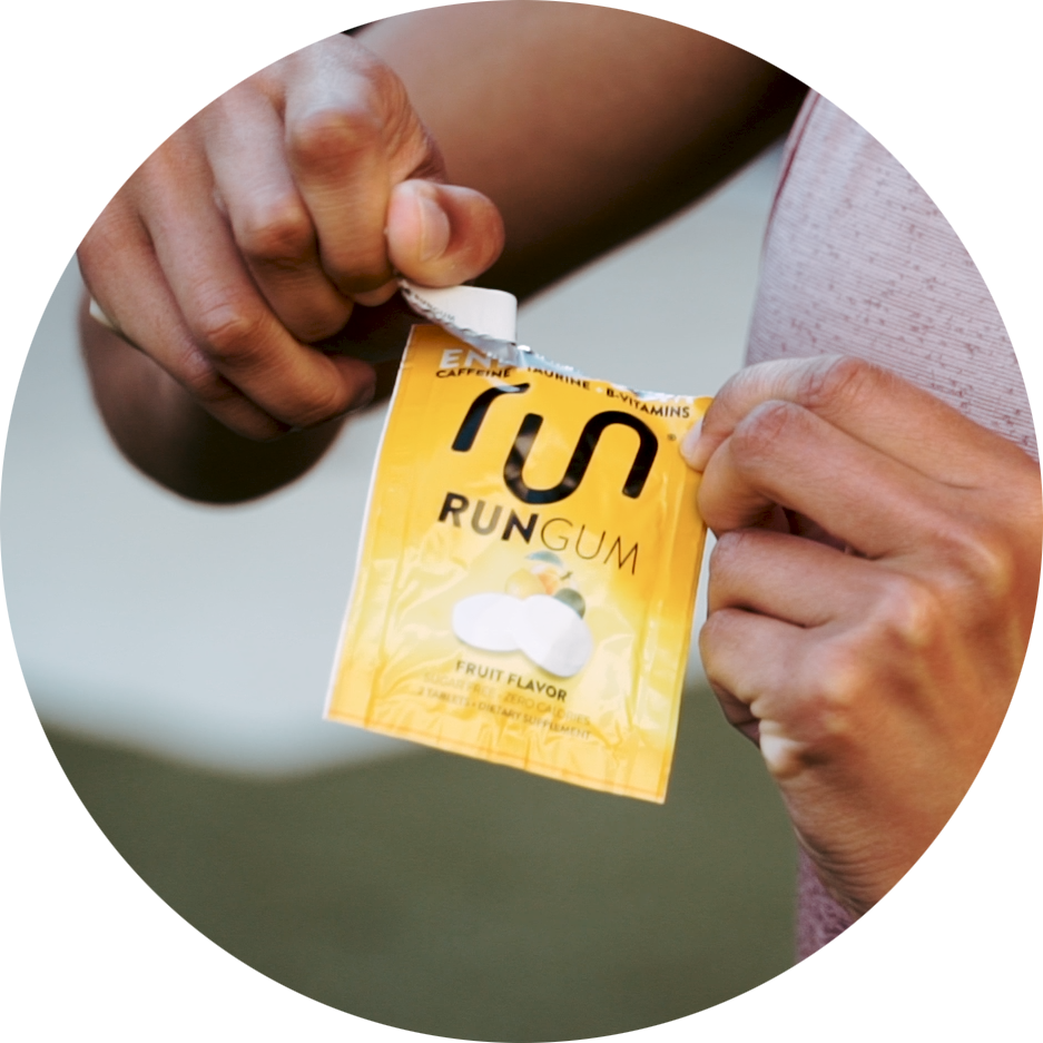 Energy Gum with Caffeine, Taurine and B-Vitamins | RunGum.com - Run Gum